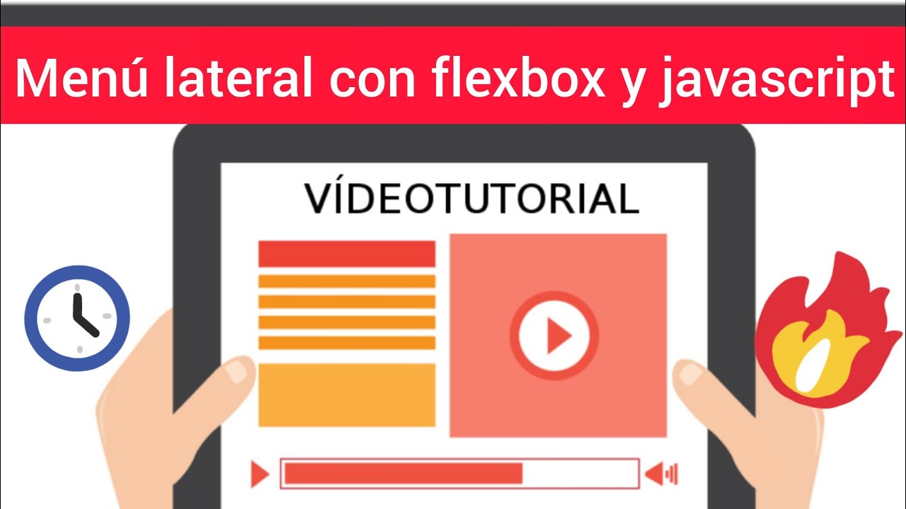 Menú lateral con html5 css3 javascript flexbox - YouTube