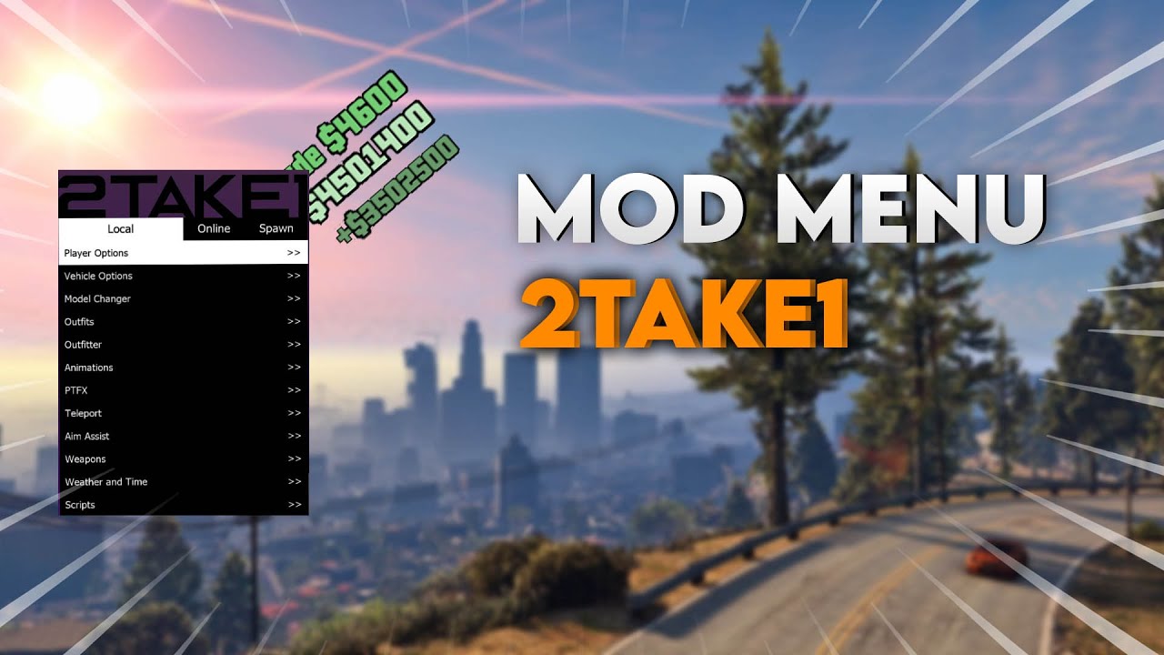 PRESENTATION DU MEILLEURS MOD MENU PAYANT "2TAKE1" [💸GIVE MONEY] - SUR ...