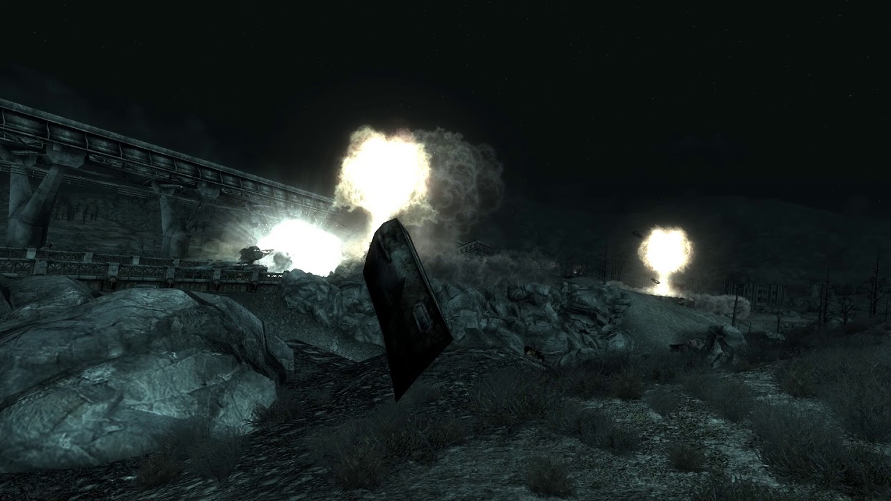 Fallout 3 Terrific Chain of Cars Exploding. - YouTube