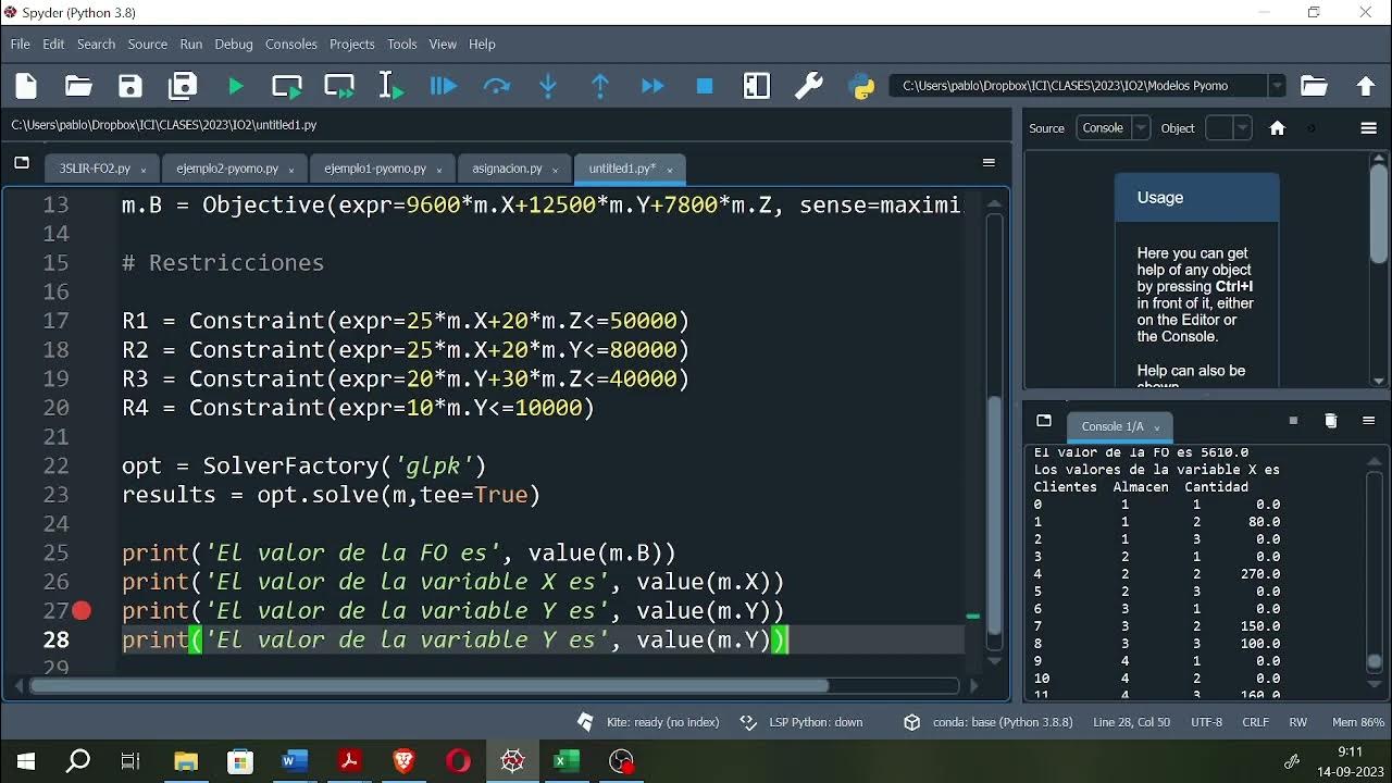 Ejercicio3 pyomo - YouTube