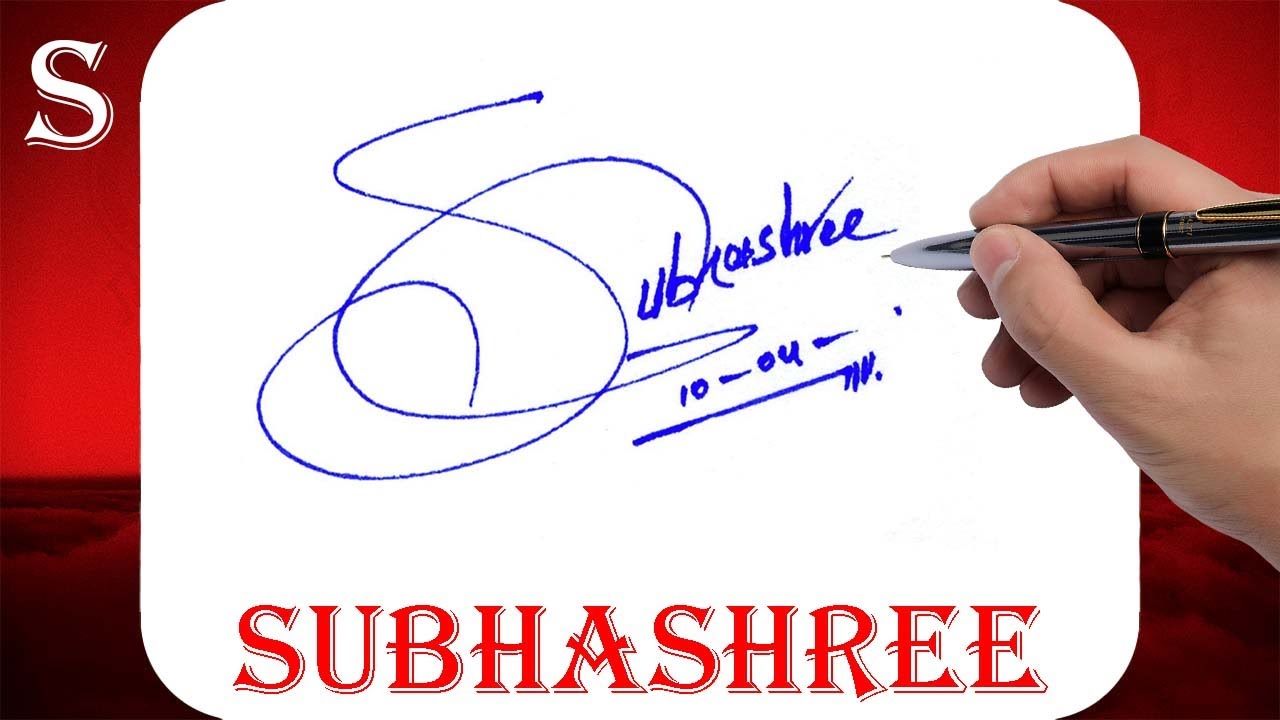 Subhashree Name Signature Style - S Signature Style - Signature Style ...