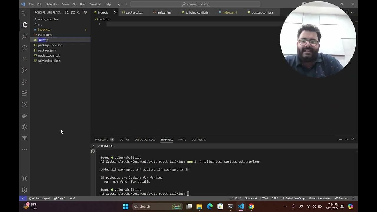 Quickly Start a React APP using VITE | Integerate Tailwindcss using postcss - YouTube