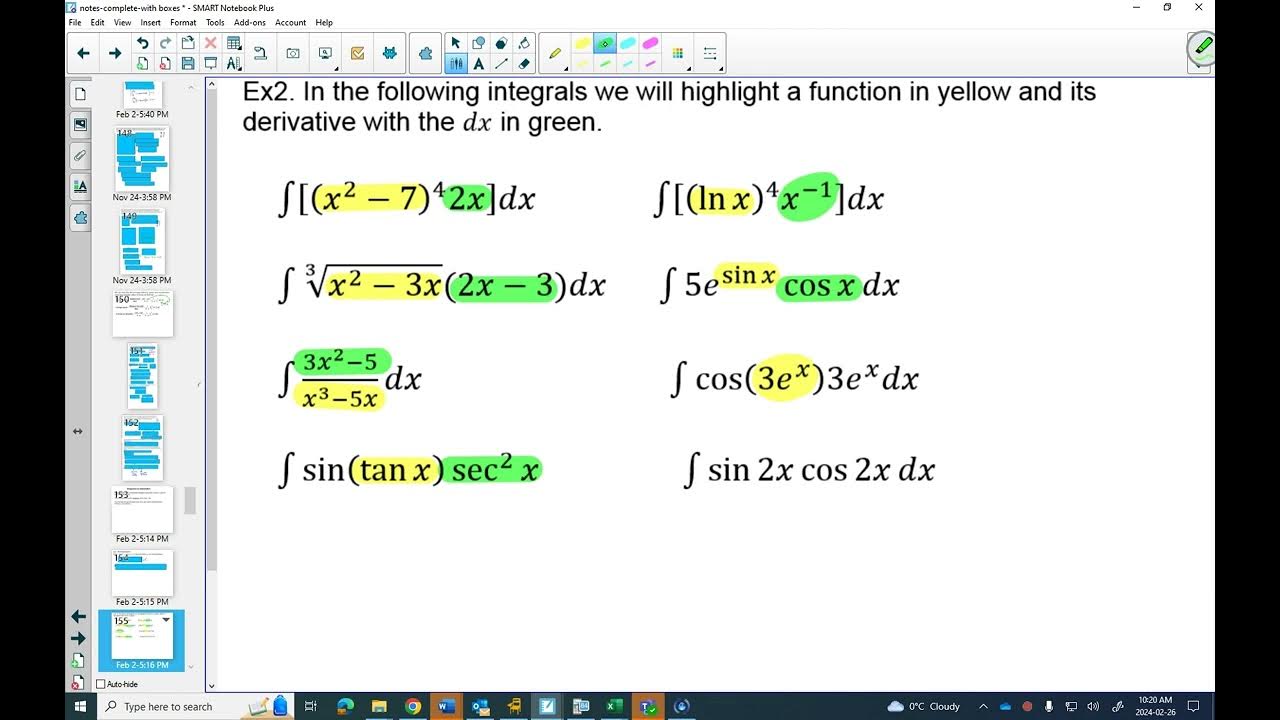 42AP Integration by Substitution Part 1 - YouTube