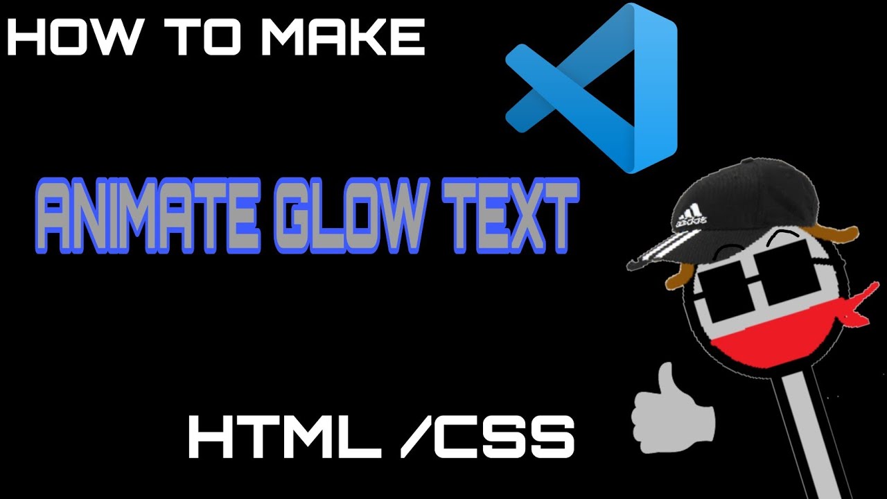 HOW TO MAKE A ANIMATE OF GLOWING TEXT TO HTML / CSS ( VISUAL CODE ...