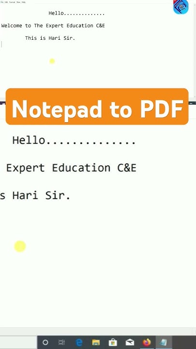 Microsoft print to PDF! How to save notepad file in PDF? #papyr #notelets #clipbook #notepad # ...