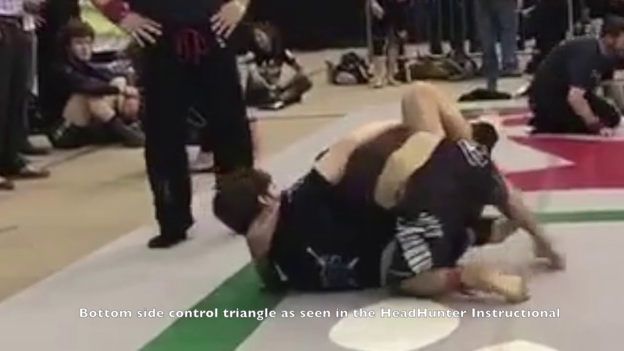 Bottom side control triangle (as seen in the HeadHunter Instructional ...