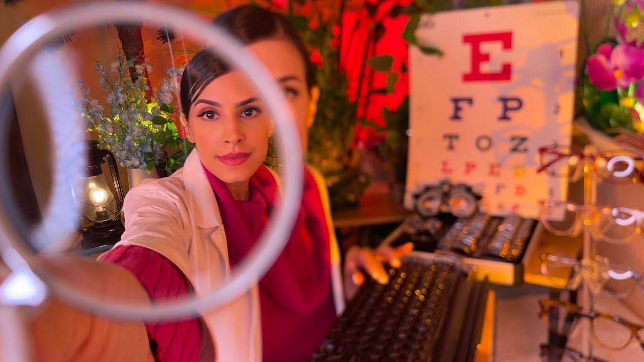 ASMR Lens 1 or Lens 2 With or Without | Glasses Fitting ~ Gentle Typing ...