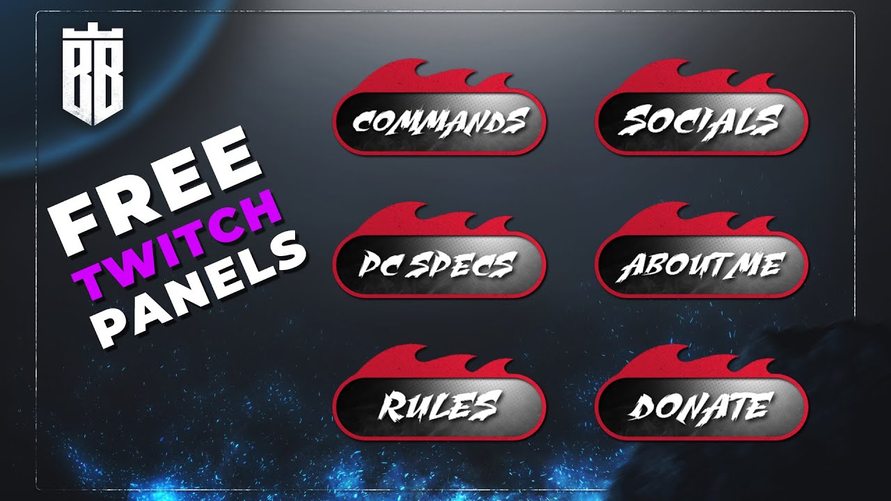 Download Twitch panels Free | How to create twitch buttons in photoshop ...