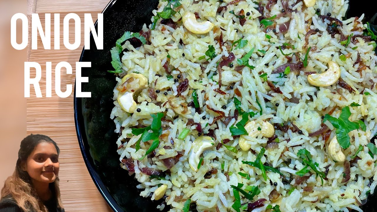 An amazing flavoursome onion rice, which can be eaten everyday. - YouTube