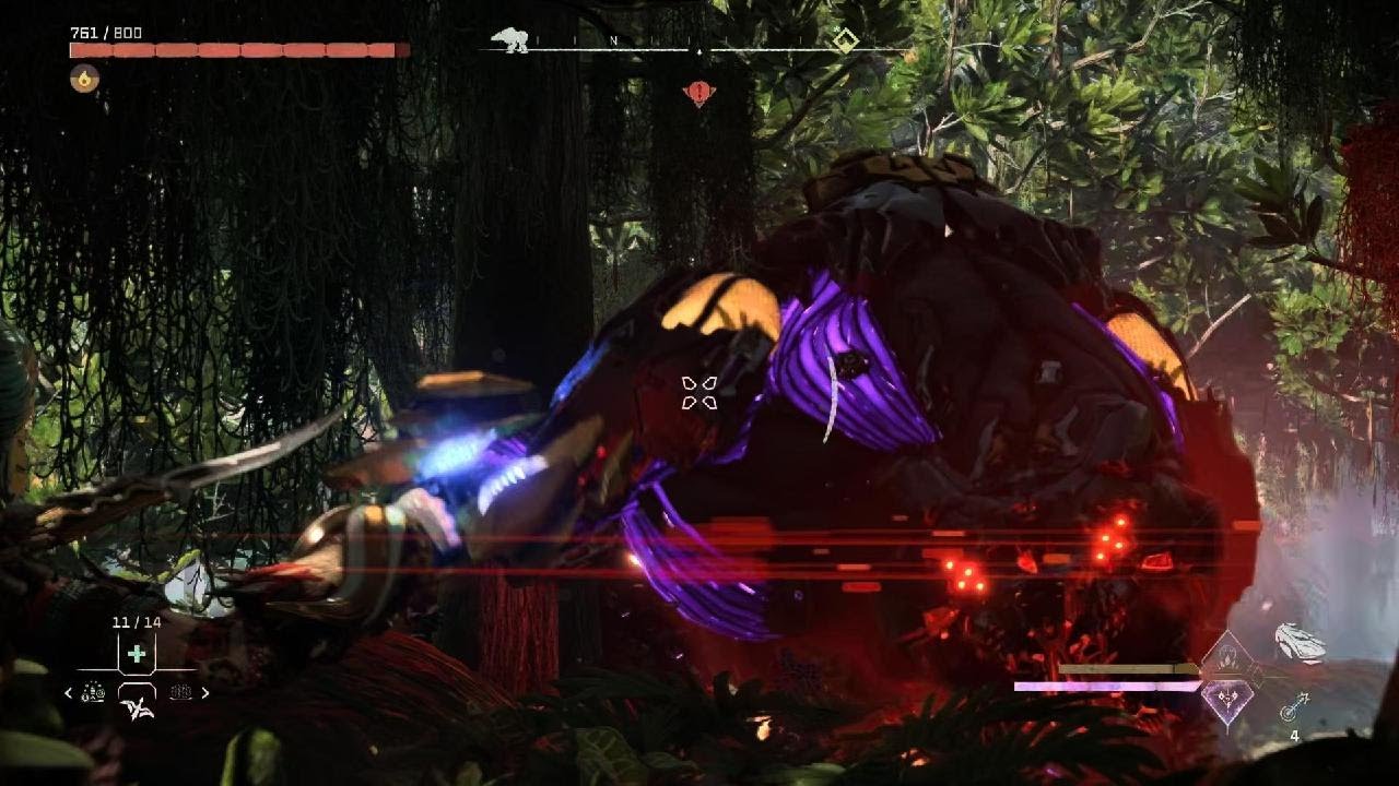 Horizon Forbidden West : Getting defeated by Apex Fireclaw - YouTube