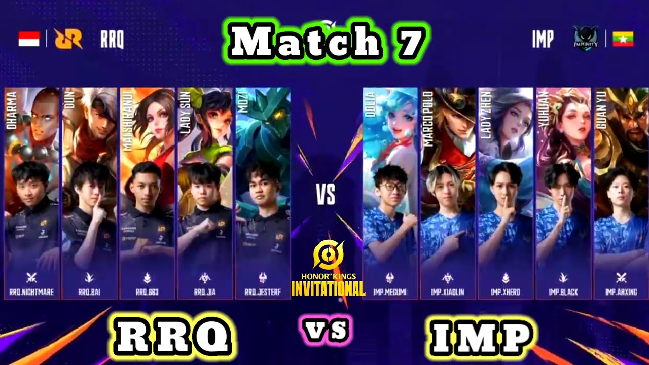DAY 3 - Match 7 - RRQ vs IMP - Honor of Kings Invitational Season 2 ...