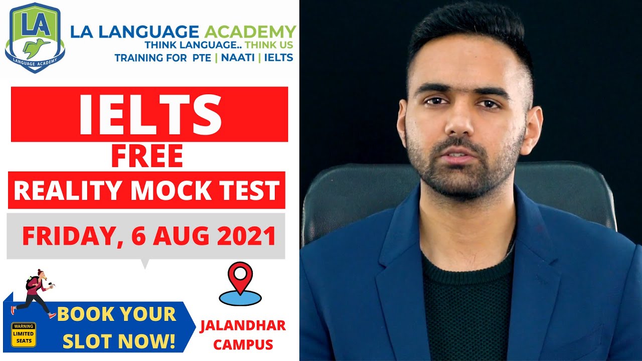 IELTS Reality Mock Test | FREE Registration | Jalandhar Campus | Book ...