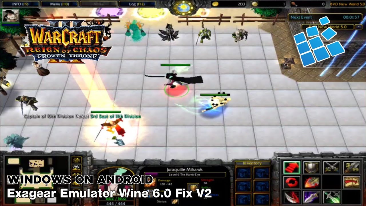 Warcraft III - Custom Maps (Windows) Android Gameplay | Exagear ...