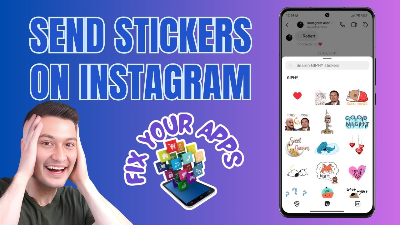 How to Send Stickers to Someone on Instagram - YouTube