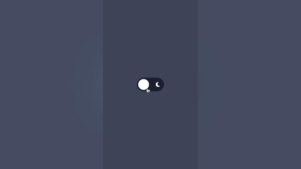 Animated Toggle Button Tutorial Html Css Javascript Shorts Htmlcssjavascript Tutorial