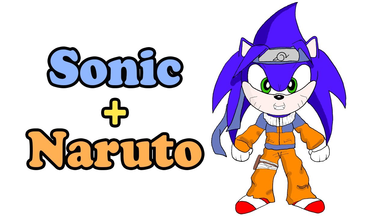 Sonic as Naruto🔵Easy drawing tutorial / How to draw - YouTube