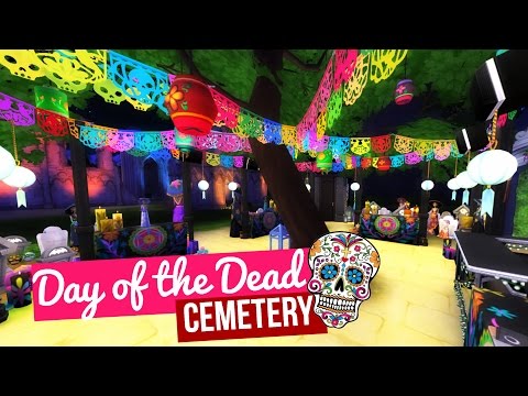 DAY OF THE DEAD CEMETERY - Sims 4 | House Build