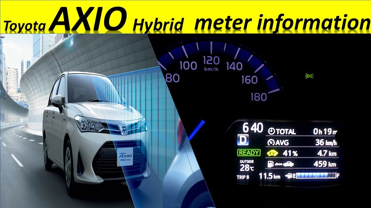 Toyota AXIO Hybrid meter information in Sinhala | Trip meter setting ...