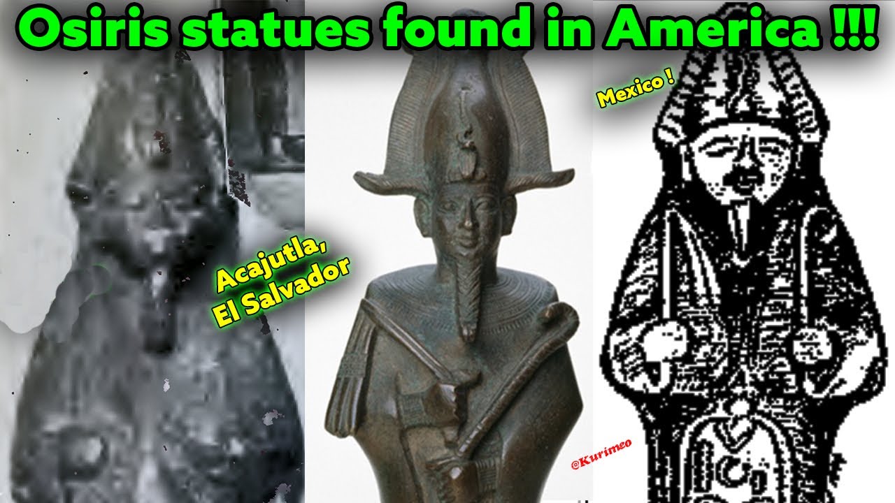 Osiris and Isis statues in America // Acajutla / Toltec Chief Palenque ...