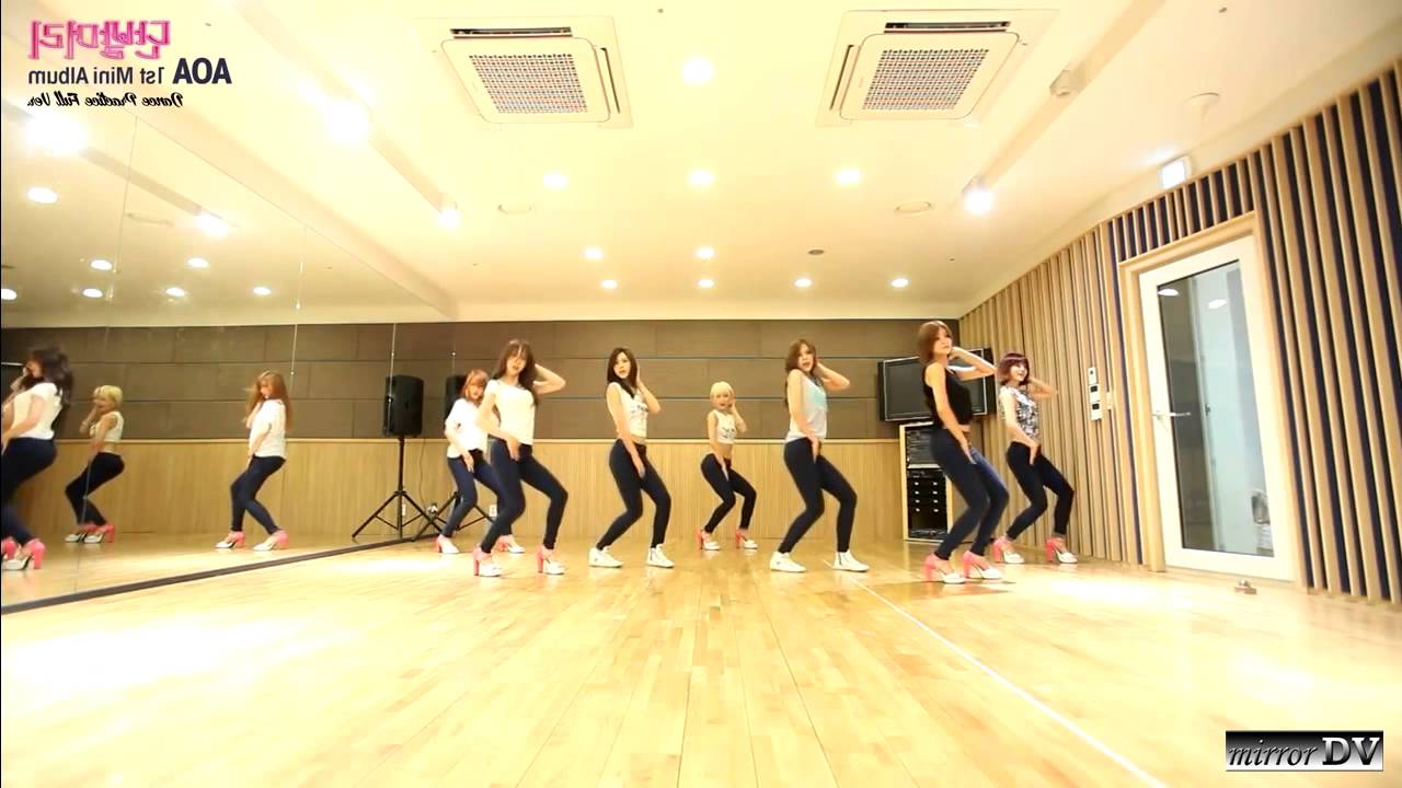 AOA - Short Hair (dance practice) mirrorDV - YouTube