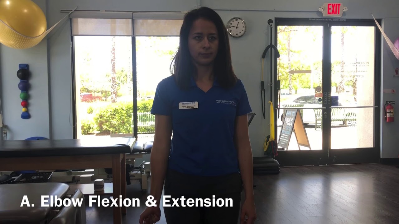 1. Elbow Active Range of Motion - YouTube