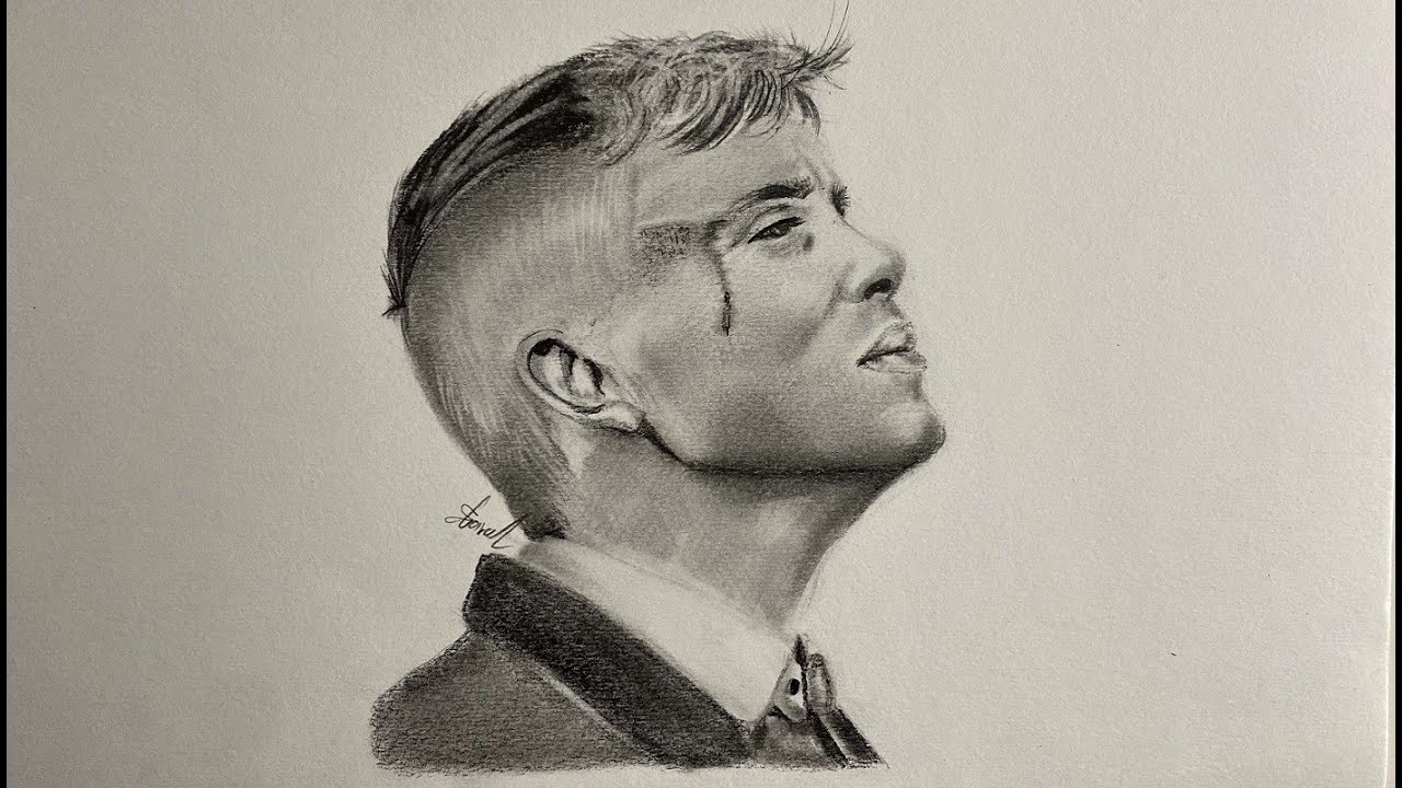 Drawing Cillian Murphy (Thomas Shelby from Peaky Blinders) | Speed ...