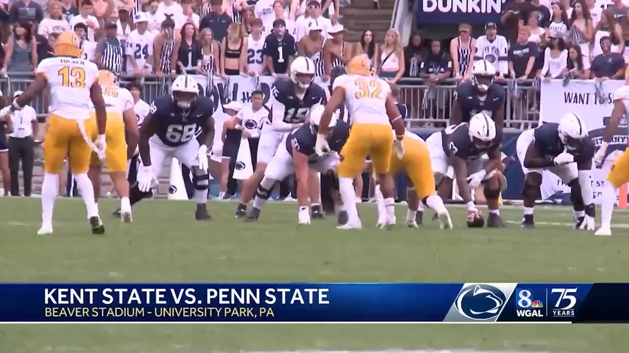Penn State football defeats Kent State - YouTube