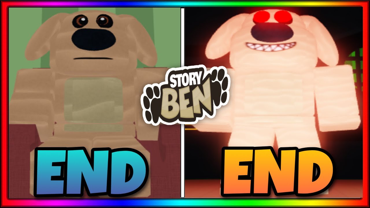ROBLOX - BEN (STORY) 🐶 ENDINGS! - YouTube