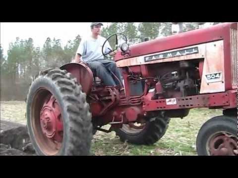 Farmall 504 plowing with #420 plow - YouTube
