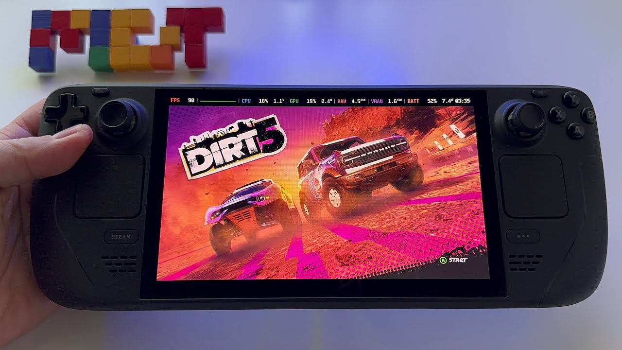 Dirt 5 | Steam Deck OLED handheld gameplay | medium graphics | Steam OS - YouTube