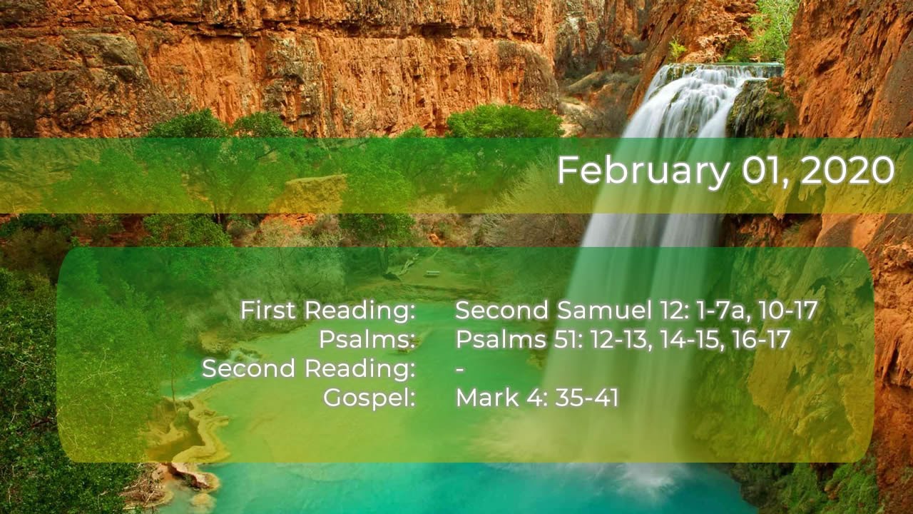DAILY BIBLE READINGS - FEBRUARY 1, 2020 - YouTube