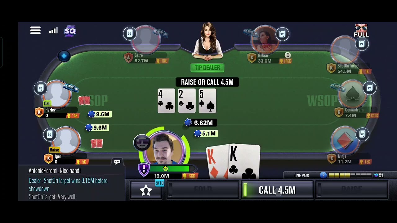 Online Poker: K&K Two Pair Win - YouTube