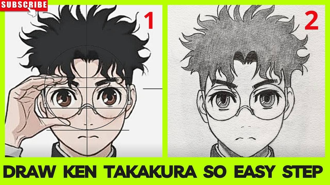 How To Draw Ken Takakura Okarun From Dandadan ダンダダン tutorial アニメ - YouTube