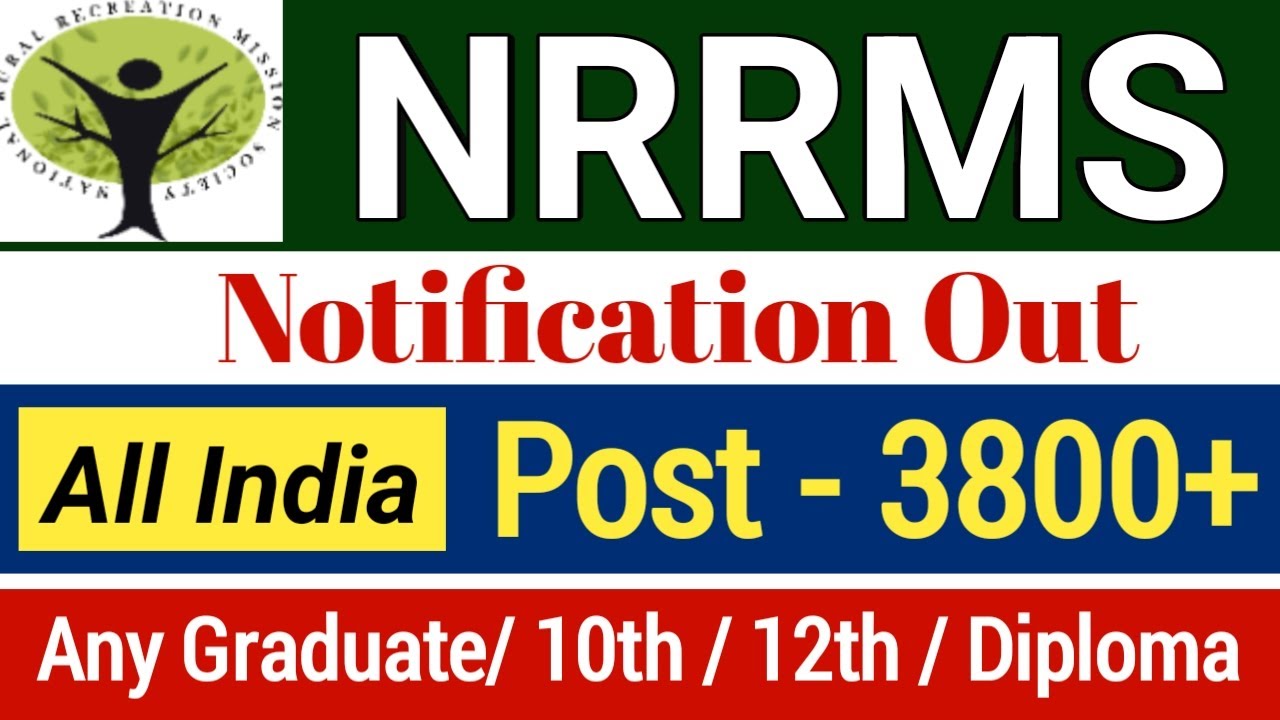 NRRMS vacancy 2024 | 3800 + post bharti notification out | nrrms ...