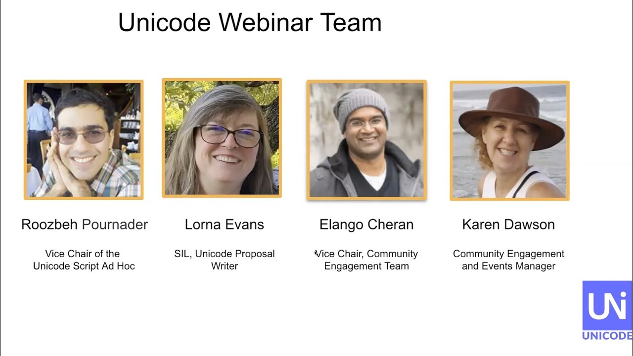 Unicode Scripts and Encoding Virtual Open House - YouTube