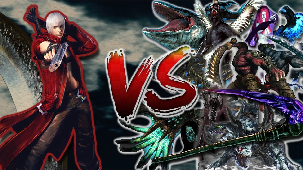 Dante vs EVERYONE! | DMC3 Highlight Boss Rush Mission 18 Invading Hell ...