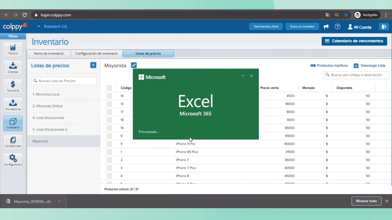 ¿Cómo funciona la lista de precios en Colppy? | Sistema de Gestión ...