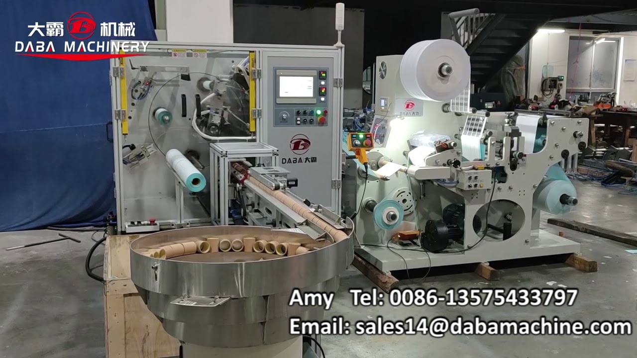 Four Shafts Non Stop Automatic Turret Rewinder with Rotary Die Cutting ...
