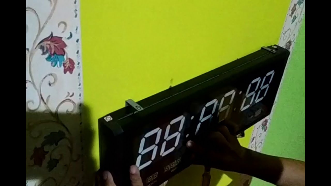 Jam dinding digital - YouTube