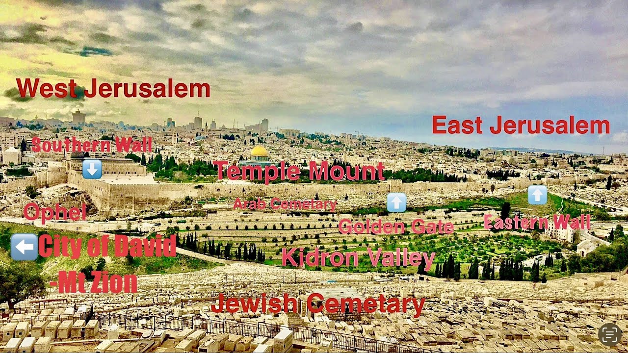 City of David, Jewish Qtr., East Jerusalem Views from the Mount of ...