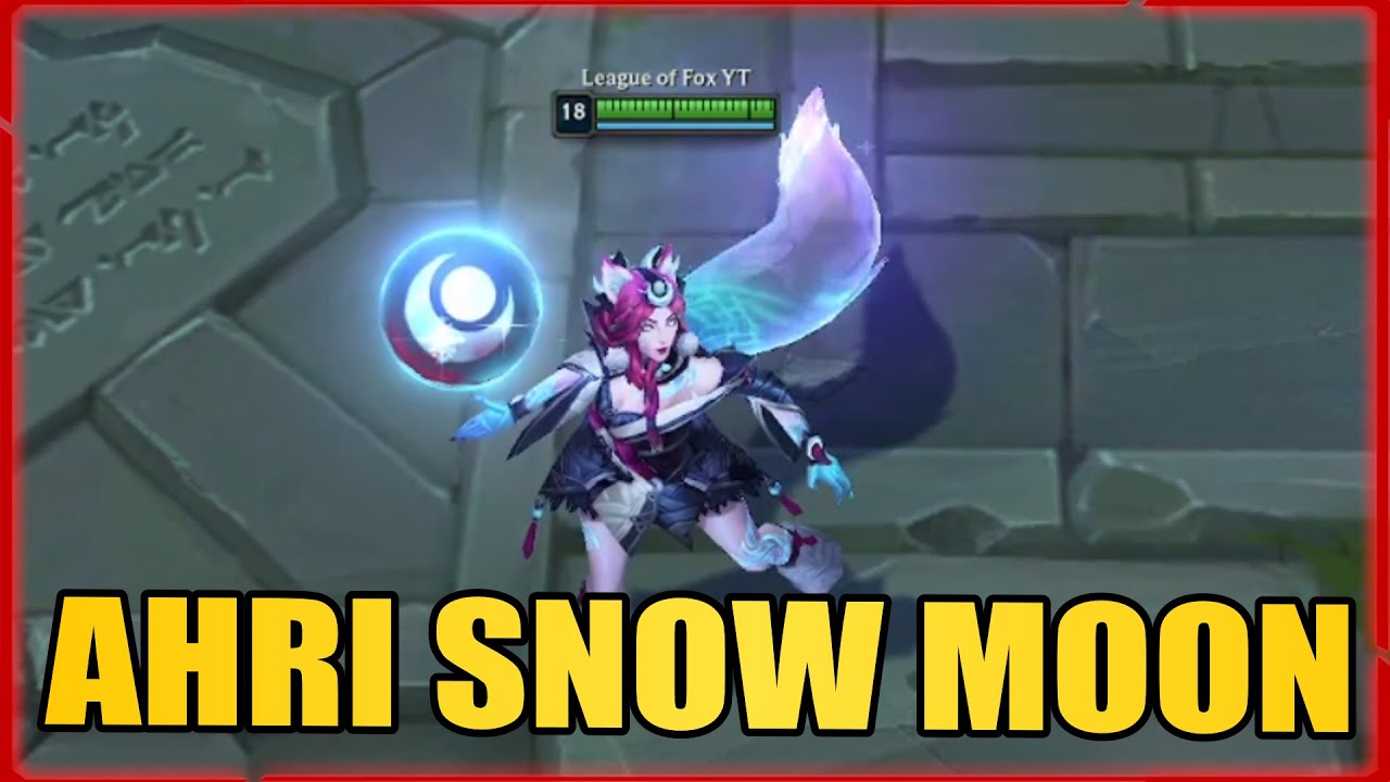 Nuevo Skin - Ahri Snow Moon 1350RP Parche 13.10 - YouTube