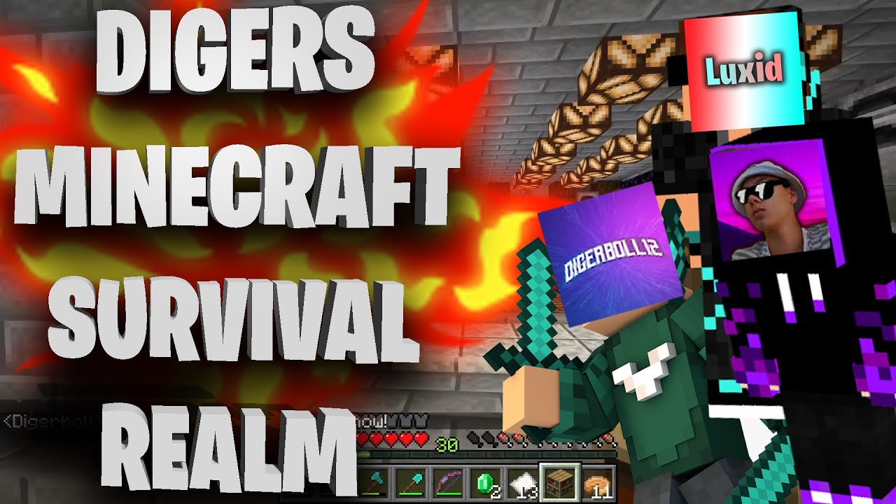 Digers Survival Realm | EP 2 FT Digger, Shadow, Luavy - YouTube