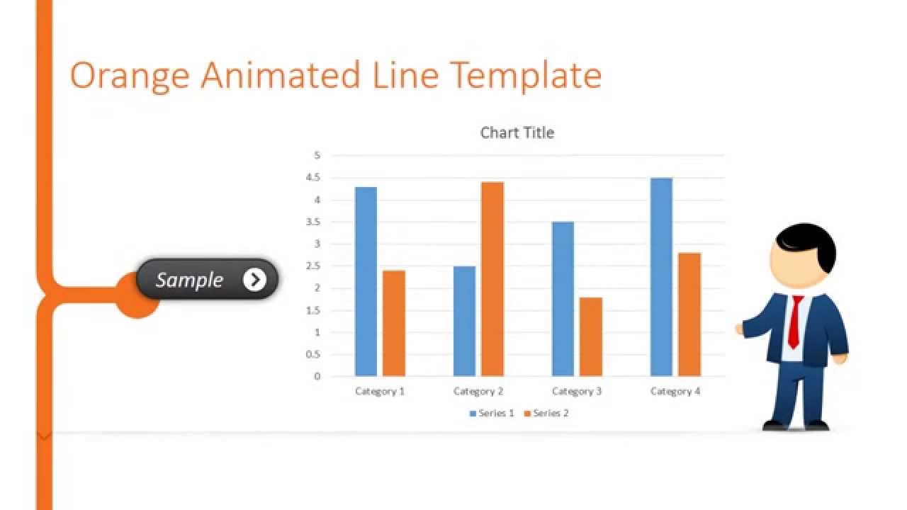 SlideModel.com - Animated Orange Line PowerPoint Template - YouTube