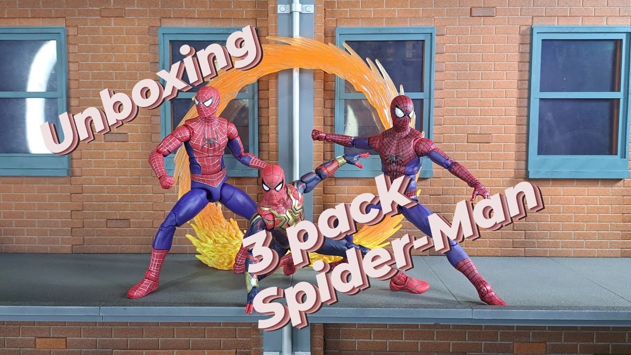 Unboxing del 3 pack de Spider-Man de Marvel Legend comprado en ...