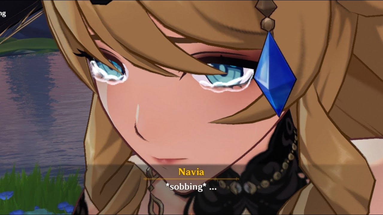 Navia is sad | Genshin Impact Live on Iphone - YouTube