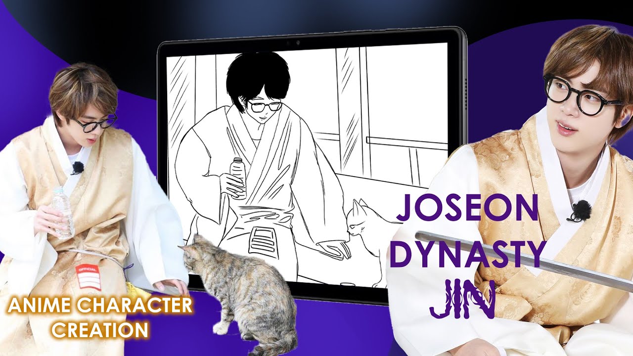 B T S Jin in anime | Joseon dynasty RUN BTS -EP :146 Kim Seokjin as ...