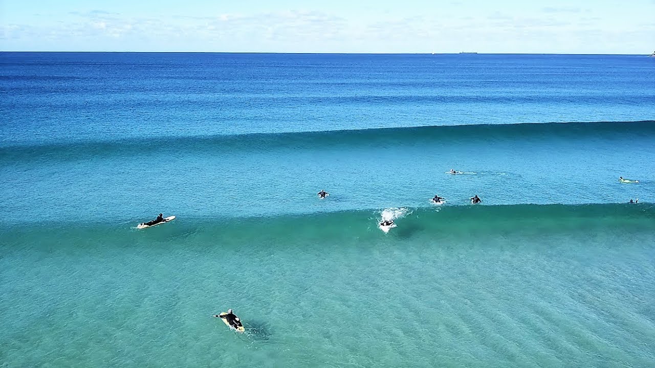 Manly Surfing Winter Day - YouTube