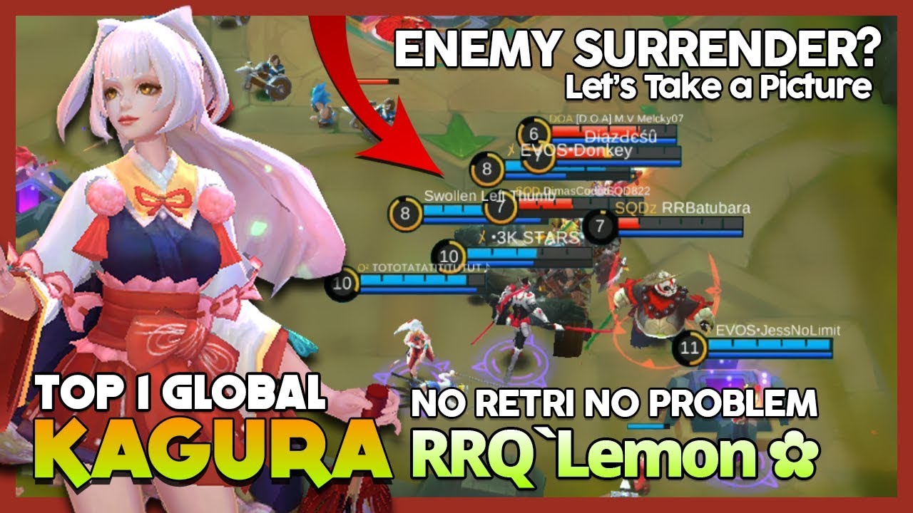 RRQ`Lemon Ranked 1 Kagura Play with EVOS•JessNoLimit & EVOS•OURA ...