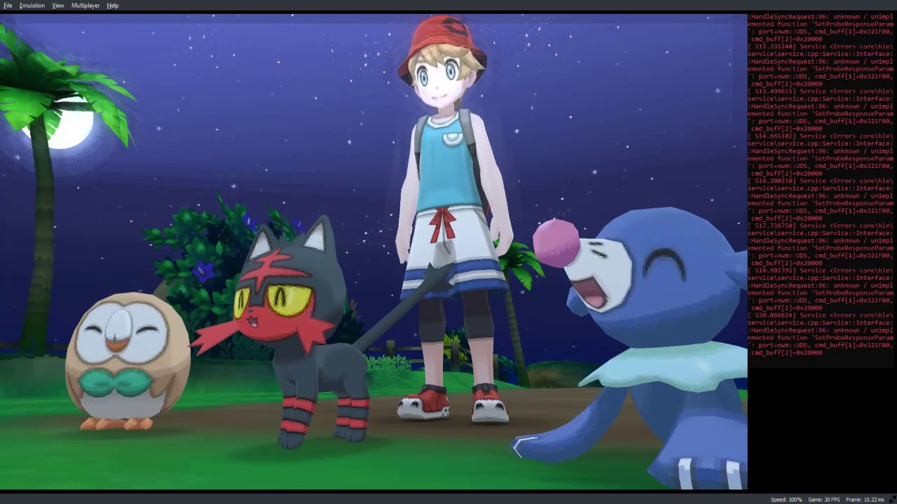 Pokemon ultra moon citra test 4000x2400 internal res - YouTube