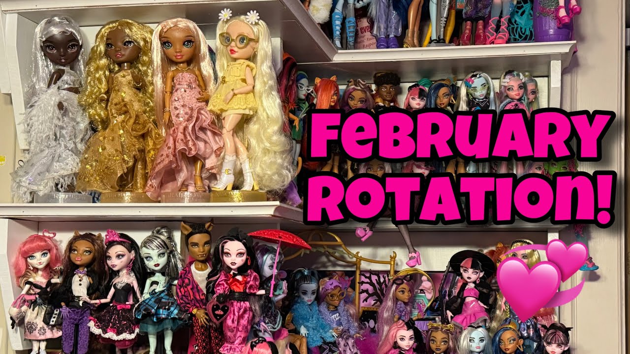 Valentine’s Day Dolly Room Rotation!!! - YouTube